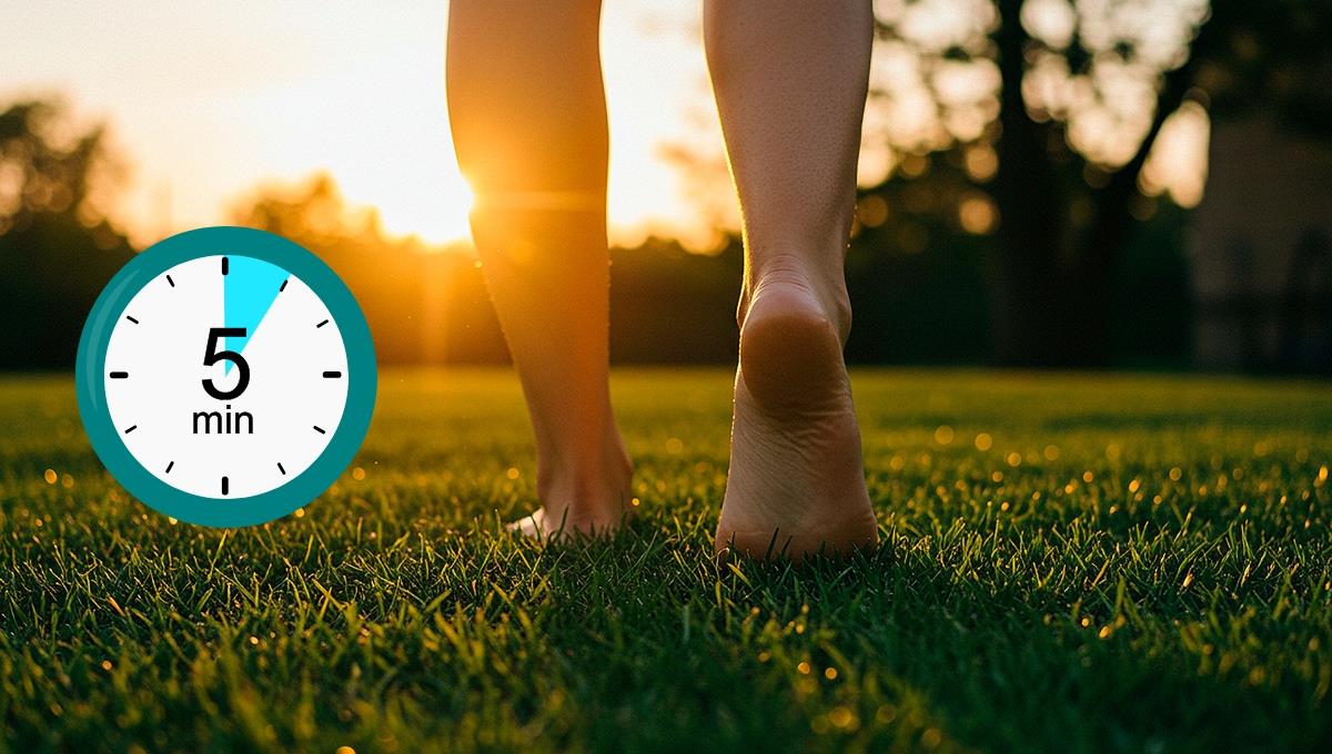 Una rutina de ejercicio de 5 minutos para hacer descalzo en el patio de ...